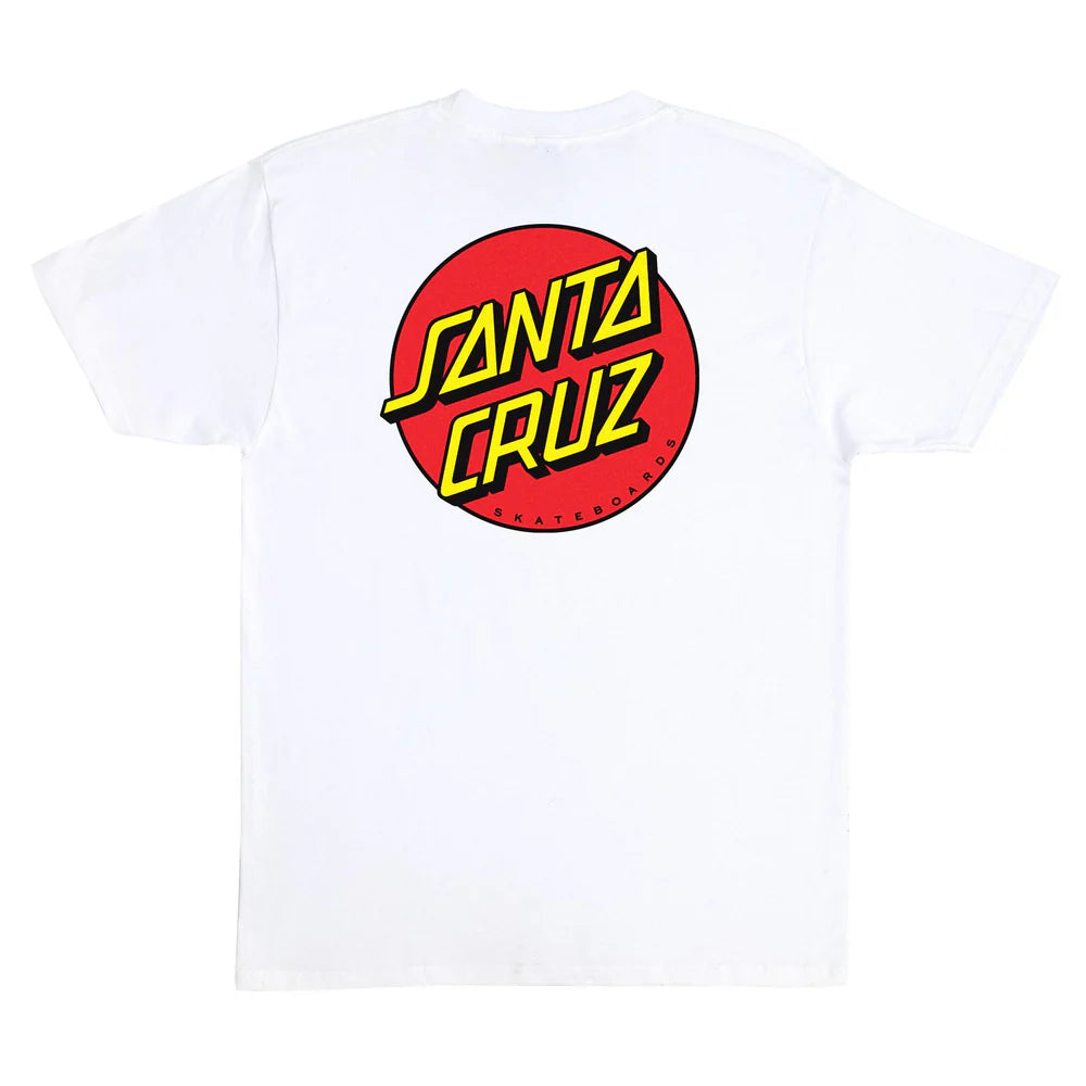 Santa Cruz Classic Dot Mens T-Shirt, White – Pacific Wave Surf Shop